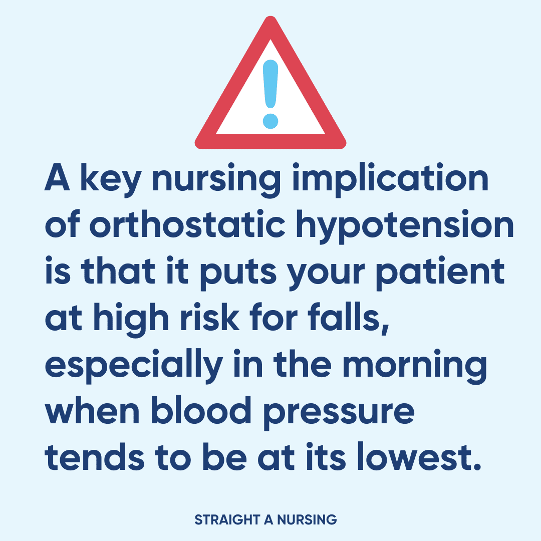 Orthostatic Hypotension Simplified - Straight A Nursing